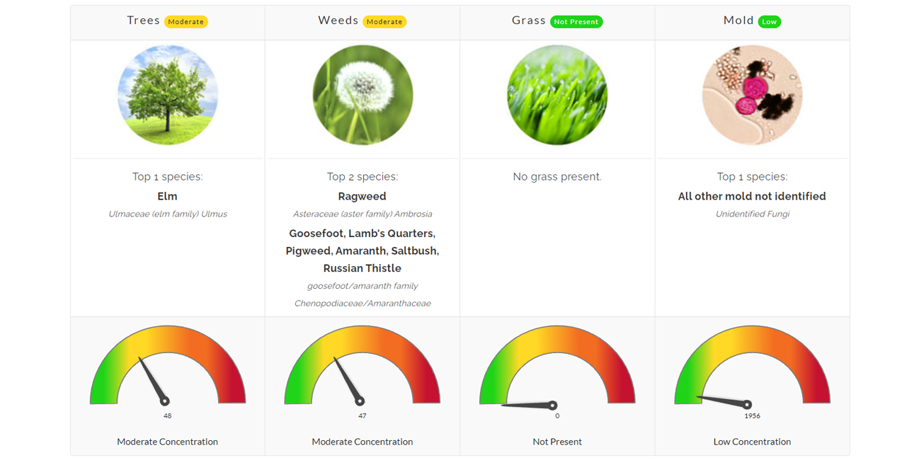 Pollen Count - October 6, 2021 - Family Allergy & Asthma Care
